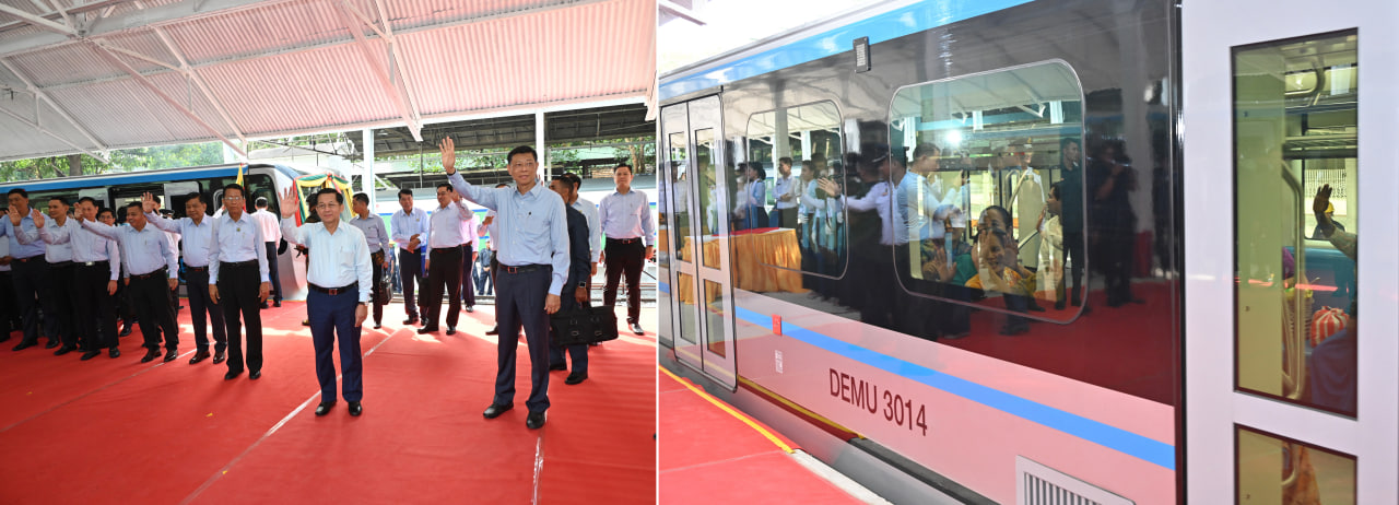 Yangon Circular Railway successfully uses DEMU trains | National ...